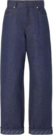 Fendi Long Jeans - - Jeans - Damen - Blau - XS