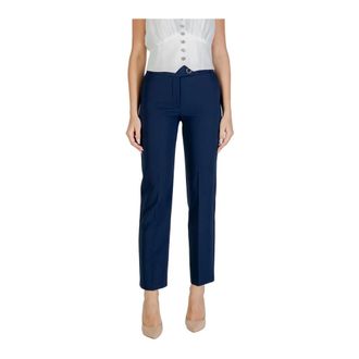 Rinascimento Femme, Pantalons, Bleu, Taille: 42 FR Pantalon Bleu &agrave; Fermeture &Eacute;clair et Poches