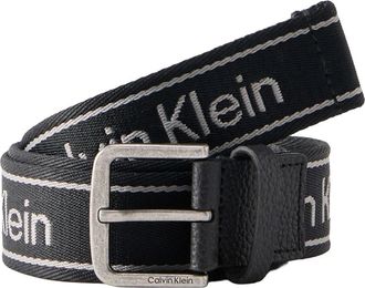 Calvin Klein G&uuml;rtel Rounded Buckle Logo Webbing
