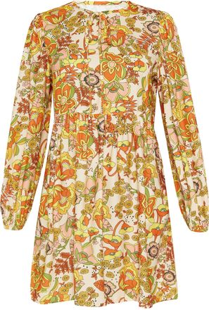 Usha Kleid Frauen mehrfarbig gelb