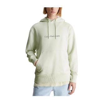 Calvin Klein Square Frequency Logo Hoodie - - Sweatshirts & Hoodies - Herren - Beige - XL