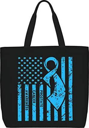 Generic Sac De Courses Sensibilisation Au Cancer De La Prostate Sac &Agrave; Provisions En Toile R&eacute;utilisable Personnaliser Sacs &Agrave; Main, Pour Tous Les Jours, Shoppin