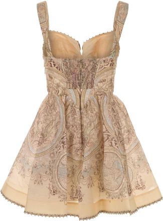 Zimmermann Ascent Mini Dress - Beige