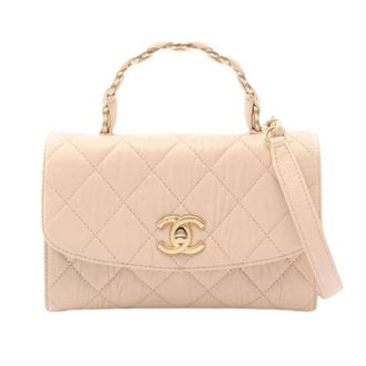 Chanel Pre-owned Matelasse Leder 2way Umh&auml;ngetasche - - Pre-owned - Damen - Beige - ONE SIZE