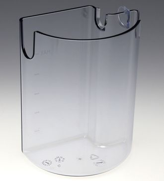 DeLonghi Milchbehälter 0.6 Liter Silber, kompatibel mit DeLonghi EN720 Lattissima Nespressoautomat, Moderner Milchkrug mit Edelstahl-Lid