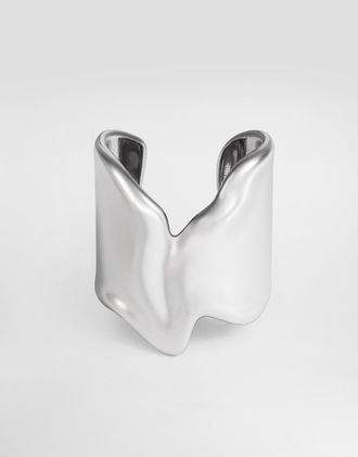 Dolce & Gabbana Breiter Armreif - Frau Bijoux Silber Metall Onesize