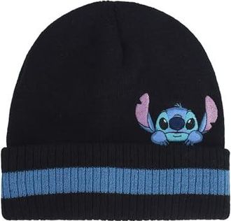 Disney Stitch Bonnet dhiver rayé avec Poignets Multicolore Taille Unique, Multicolore, Taille Unique