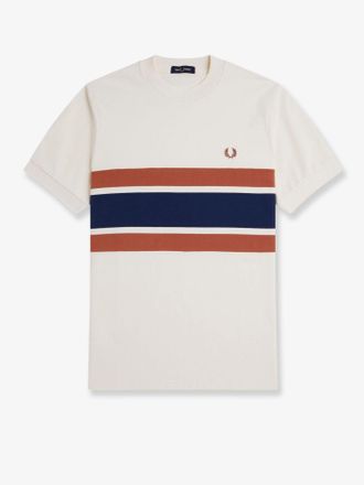 Fred Perry Cotton T-shirt with striped motif - FRED PERRY - gender_Man