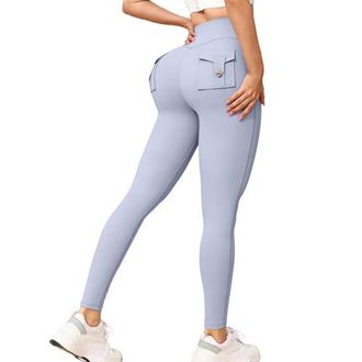 Generic Legging Anti Cellulite Femme Mode D&eacute;contract&eacute; Minceur Taille Haute Lissant Fessier Pantalon de Sport Femme Unicolore S&eacute;chage Rapide Yoga Base Fitness 