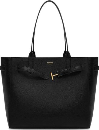 Tom Ford Femme, Sacs, Noir, Taille: ONE Size Audrey Medium Leather Tote
