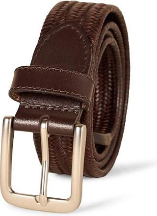 Amazon Essentials Ceinture en Tissu Extensible Tubulaire Homme, Brun, 105