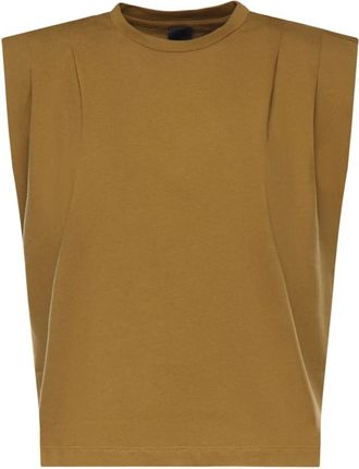 Pinko Pinko, Femme, Tops, Brun, Taille: 36 FR D&eacute;bardeur