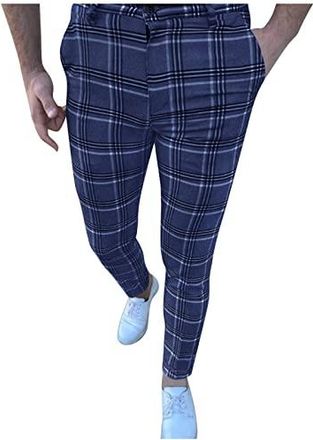 Generic Pantalon de jogging de travail pour homme - Chino en coton extensible - Coupe r&eacute;guli&egrave;re - Pantalon de travail pour homme - Pantalon en coton &agrave; coupe a