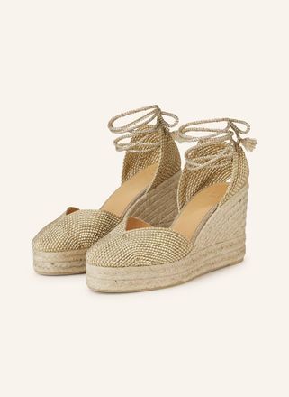 Castaner Wedges Cora Mit Glitzergarn gold
