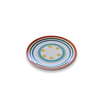 Zafferano Circus Series - 6er-Set Keramikschalen, handdekoriert, Made in Italy, sp&uuml;lmaschinen- und mikrowellenfest, Durchmesser 20,5 cm, farbfroh