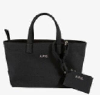 A.P.C. A.p.c., Femme, Sacs, Noir, Taille: ONE Size Le Drummer Toile Small Tote Bag