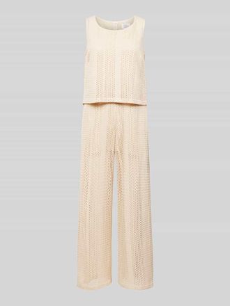 robe légère Jumpsuit mit Lochmuster