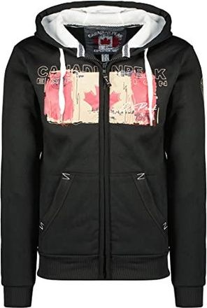 Canadian Peak Gayteak Men - Sweat &Agrave; Capuche Et Poche Kangourou pour Homme - Sweats Shirts &Agrave; Logo pour Homme - Sweat Shirt Hoody Manches Longues (Noir M)