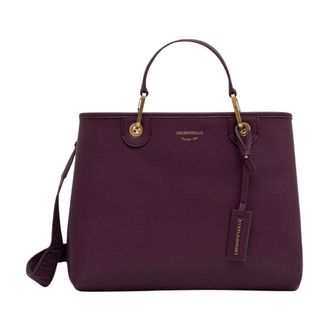 Emporio Armani My EA Medium Tote - Femme - Sacs - Violet - Taille: ONE Size