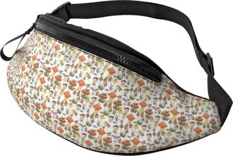 Generic H&uuml;fttasche Multifunktionale Handytasche Tasche Pilze K Stylisch G&uuml;rteltasche F&uuml;r Aktivit&auml;ten Radfahren Spazieren 14X35Cm