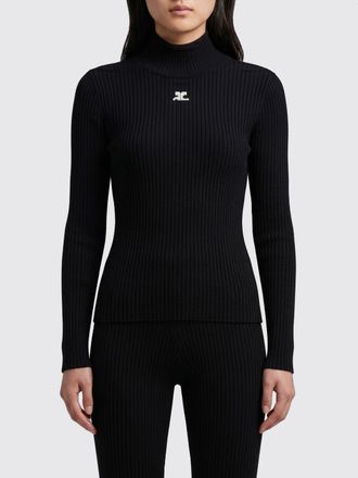 Courr&egrave;ges Top Femme couleur Noir