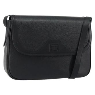 Burberry Sac bandouli&egrave;re en cuir Pre-owned - Femme - Pre-owned - Noir - Taille: ONE Size