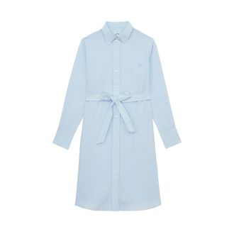 Ines De La Fressange Femme, Robes, Bleu, Taille: 42 FR Amour cotton dress