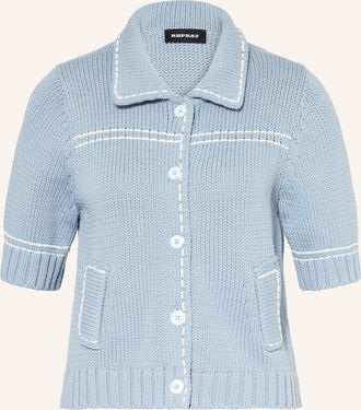 Repeat Repeat Strickjacke blau