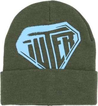 Iuter Stencil Army Beanie M&uuml;tze - - Accessories - Herren - Gr&uuml;n - ONE SIZE