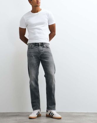 Jack & Jones Chris jean relaxed fit d&eacute;lav&eacute; gris clair