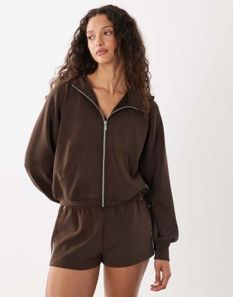 Cotton On Active Ultimate - Trainingsjacke in French Roast, Kombiteil-Braun