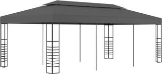 vidaXL Vidaxl - Tonnelle de jardin 3 x 6 m Anthracite