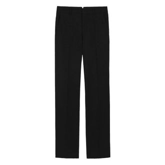 Ami Homme, Pantalons, Noir, Taille: W40 Wool Straight Pantalons
