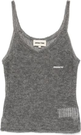 Shushu/Tong Knit Spaghetti-straps Top
