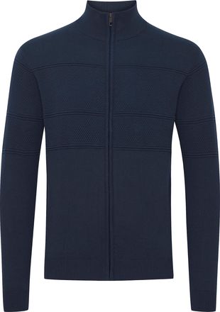 11 Project PRYannik Herren Strickjacke Cardigan Feinstrick mit Stehkragen und Rei&szlig;verschluss, Gr&ouml;&szlig;e:2XL, Farbe:Insignia Blue (194010)