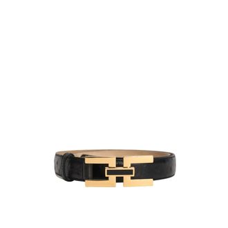 Elisabetta Franchi Femme, Accessoires, Noir, Taille: S Logo Buckle Belt