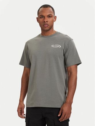 G-Star Raw T-Shirt 90s Logo D28921-D976 Dunkelgr&uuml;n Regular Fit