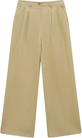 Bugatti Femme, Pantalons, Beige, Taille: 38 FR Pantalon Droit Pliss&eacute;
