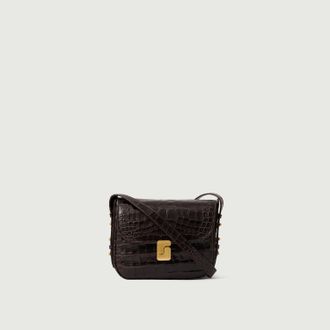 SOEUR SAC BELLISSIMA MINI MARRON CROCO