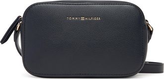 Tommy Hilfiger Handtasche Tommy Hilfiger Th Logo Camera Bag AW0AW18115 Dunkelblau