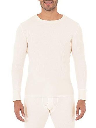 Fruit Of The Loom sous-v&ecirc;tements Thermiques Thermiques pour Homme - Taille Moyenne - Beige - S