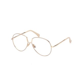 Max Mara unisex, Accessoires, Beige, Taille: 57 MM Round Optical Frame