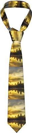 Generic Cravate Pour Hommes Jumusi Angkor Wat Cambodge R&eacute;glable Tie &Eacute;l&eacute;gant Cravate Homme Pour Travail Mariage Affaires