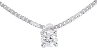 Edenly Collier Solitär in Weissgold