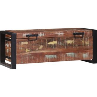 vidaXL Aufbewahrungstruhen 80x30x30cm Aus solidem recyceltem Holz und Metall - Vidaxl