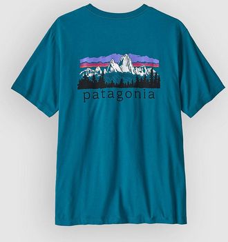 Patagonia Fitz Roy Foothills T-Shirt glacial blue