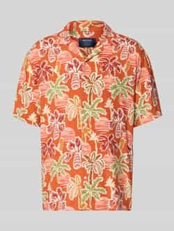 Mc Neal Regular Fit Freizeithemd aus Viskose-Lyocell-Mix mit Reverskragen