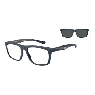 Emporio Armani unisex, Accessoires, Bleu, Taille: 55 MM Lunettes de soleil élégantes pour tous les jours