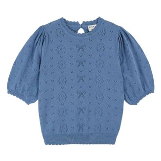 Emile Et Ida Pull Ajour&eacute; Noeud Coton Bio Emile et Ida
