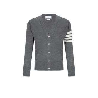 Thom Browne Weste aus Merinowolle in Grau